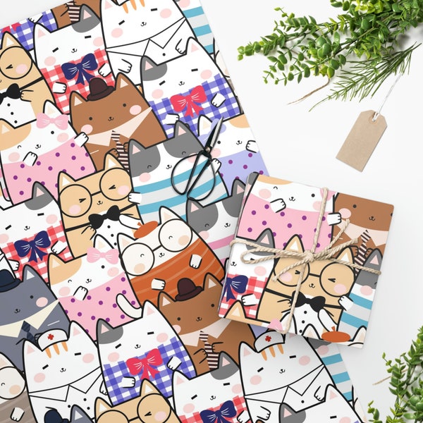 Hello Kittys Wrapping Paper - Etsy