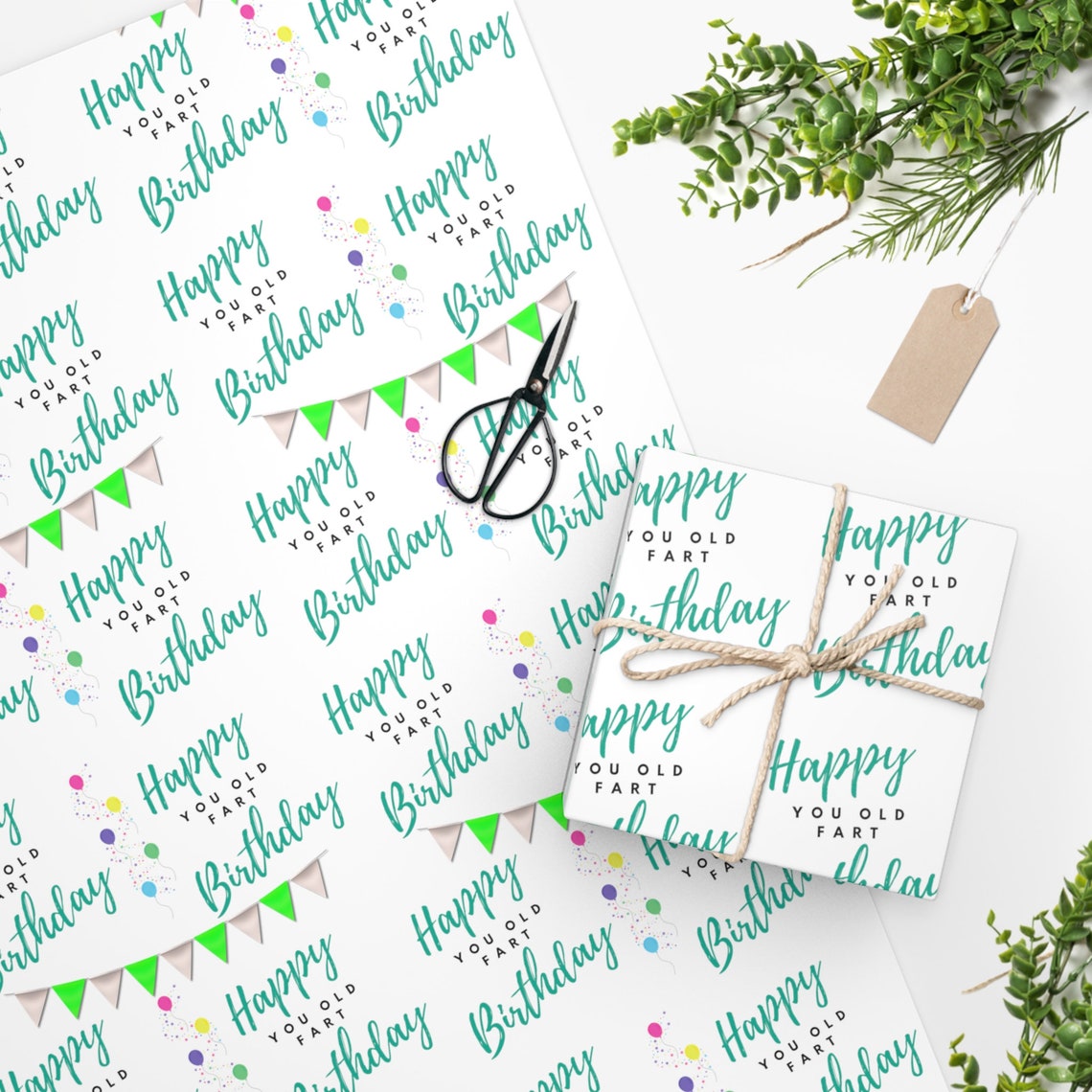 Funny Birthday Wrapping Paper, Funny Birthday Gift Wrap for Any Age - Etsy