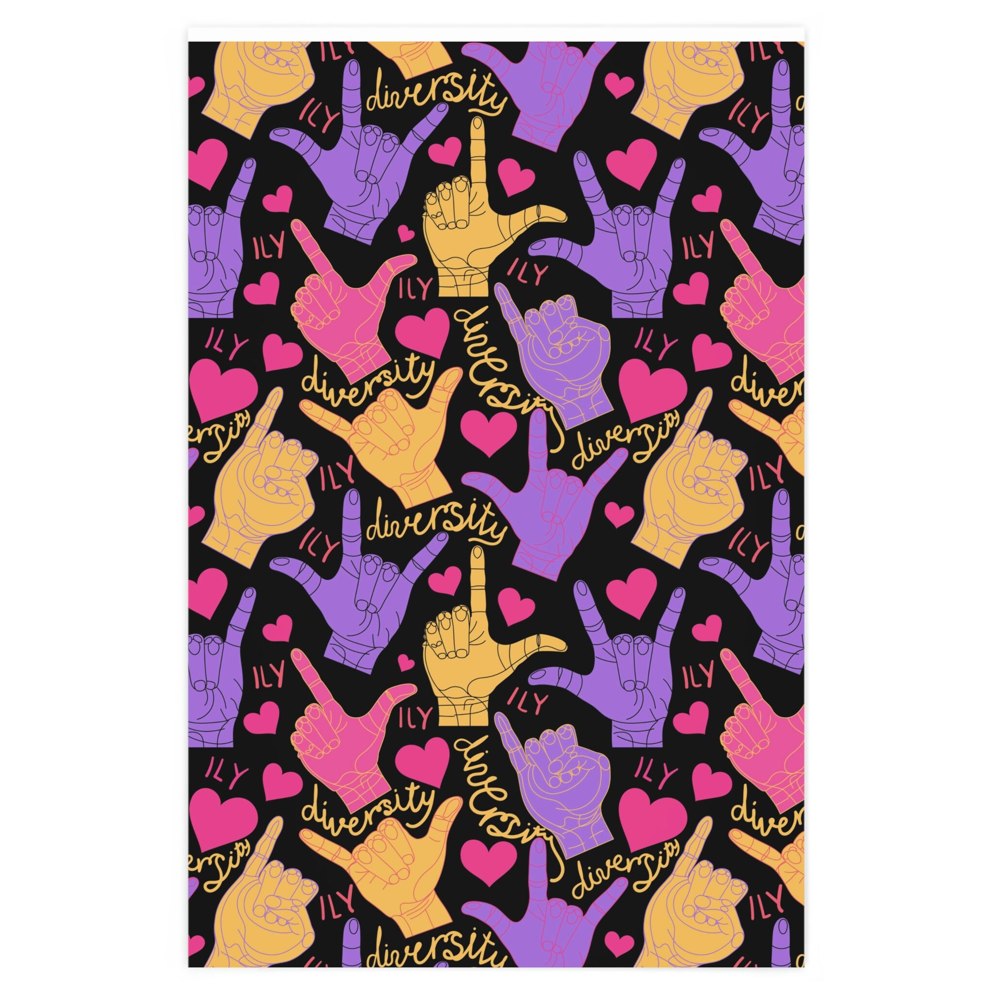 ASL Wrapping Paper, Fathers Day Wrapping Paper, Mothers Day Gift Wrap ...