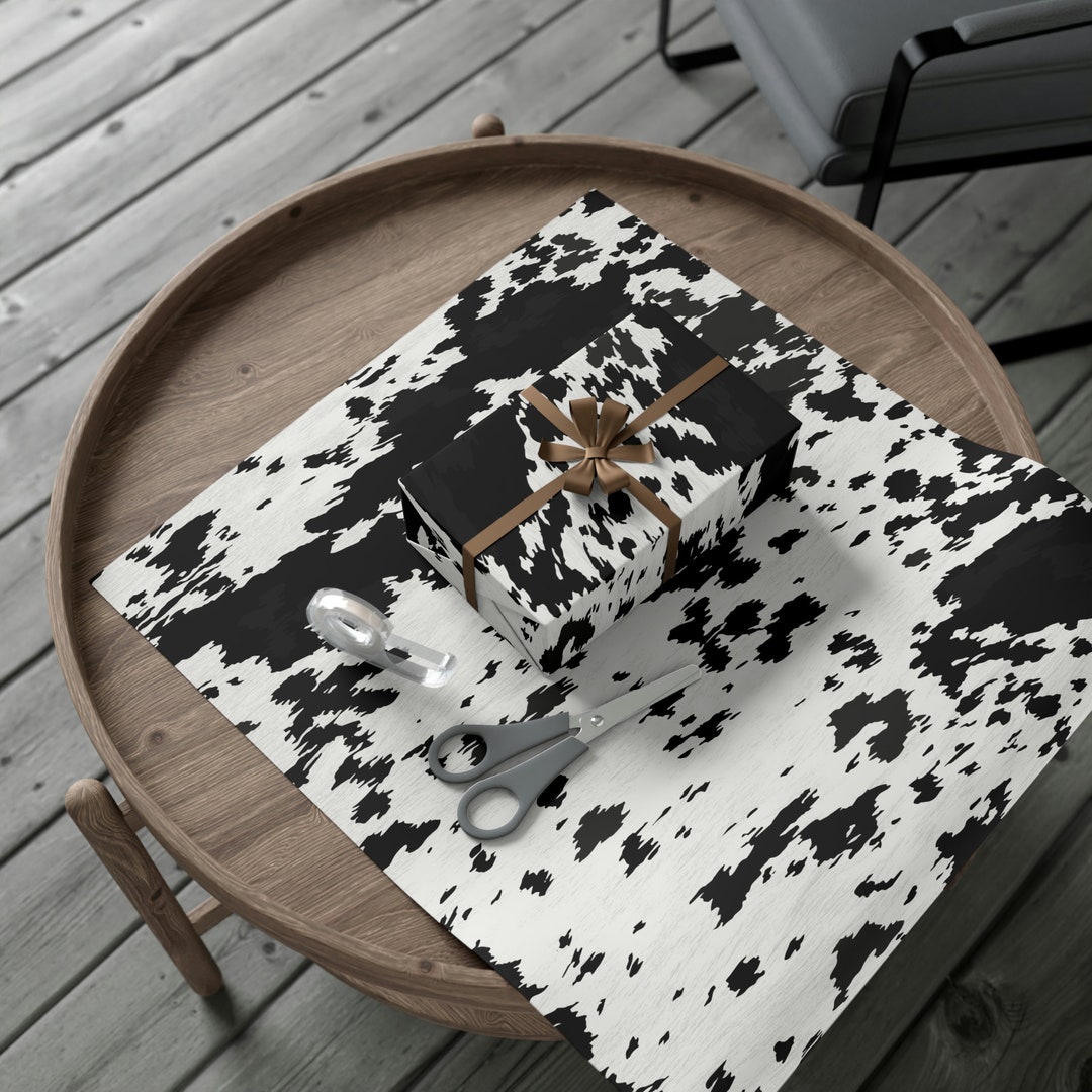 Cow Print Wrapping Paper Animal Print Wrapping Paper - Etsy