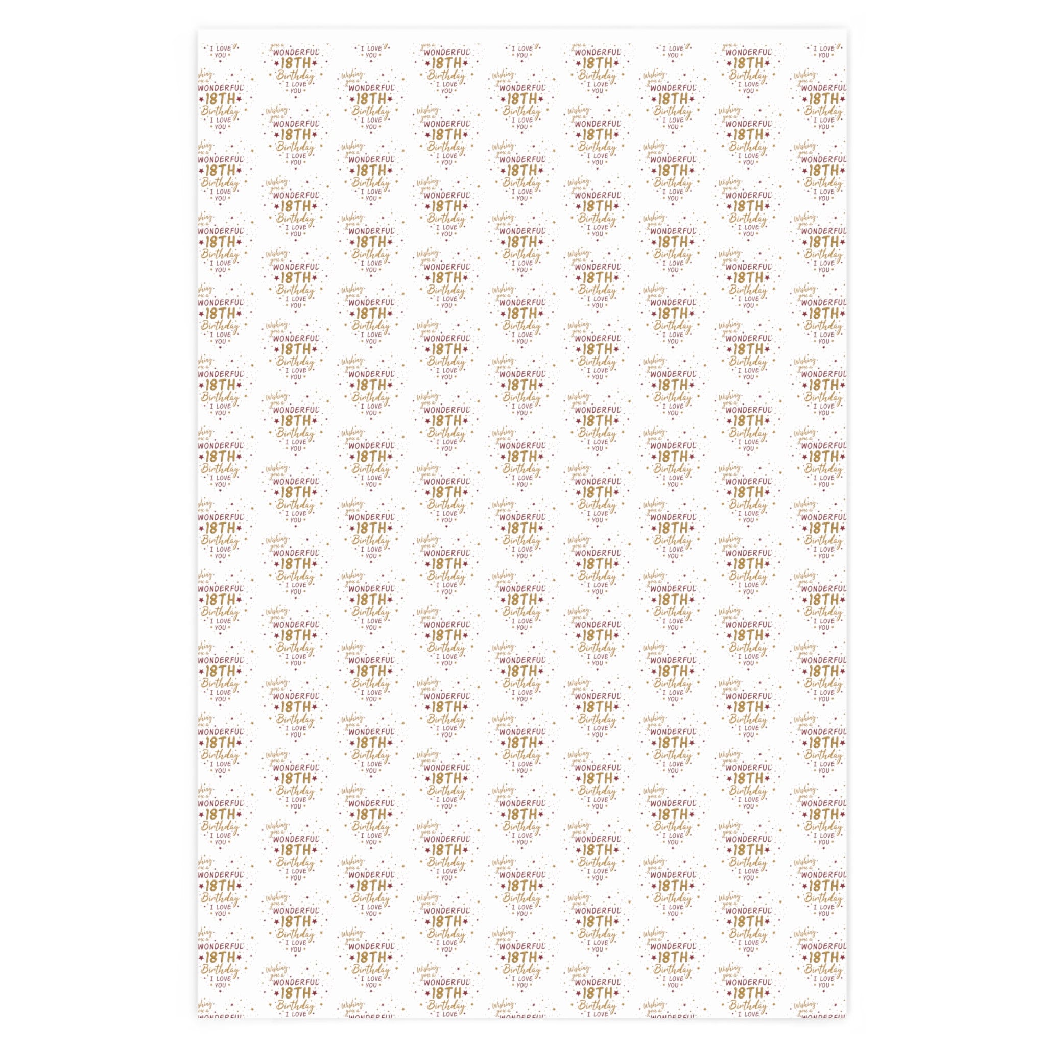 18 Year Old Gift Wrap, Teenager Birthday Gift Wrap, Birthday Gift Wrap ...