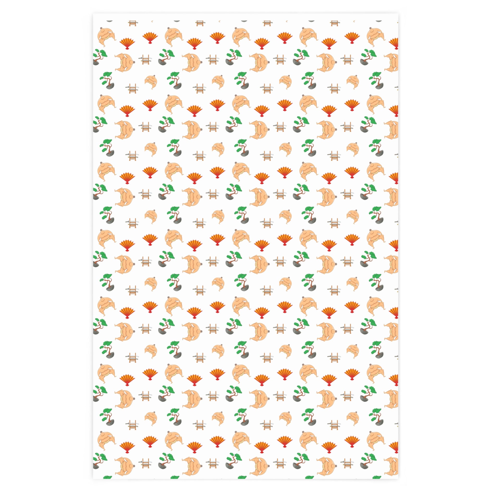Sumo Wrestling Gift Wrap, Sumo Wrapping Paper, Japanese Theme Gift Wrap ...