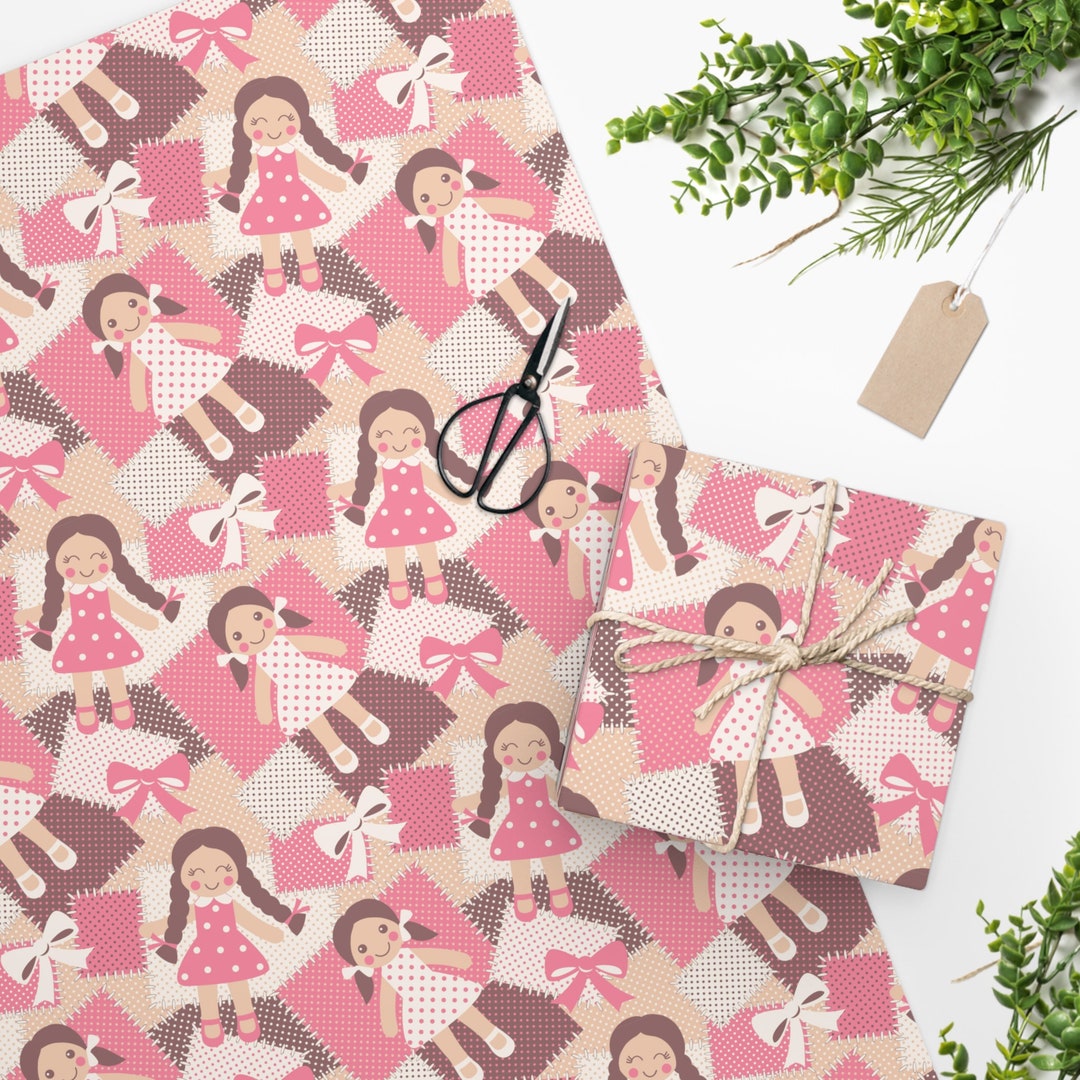 Wrapping Paper Dolls Wrapping Paper Girl Wrapping Paper All - Etsy