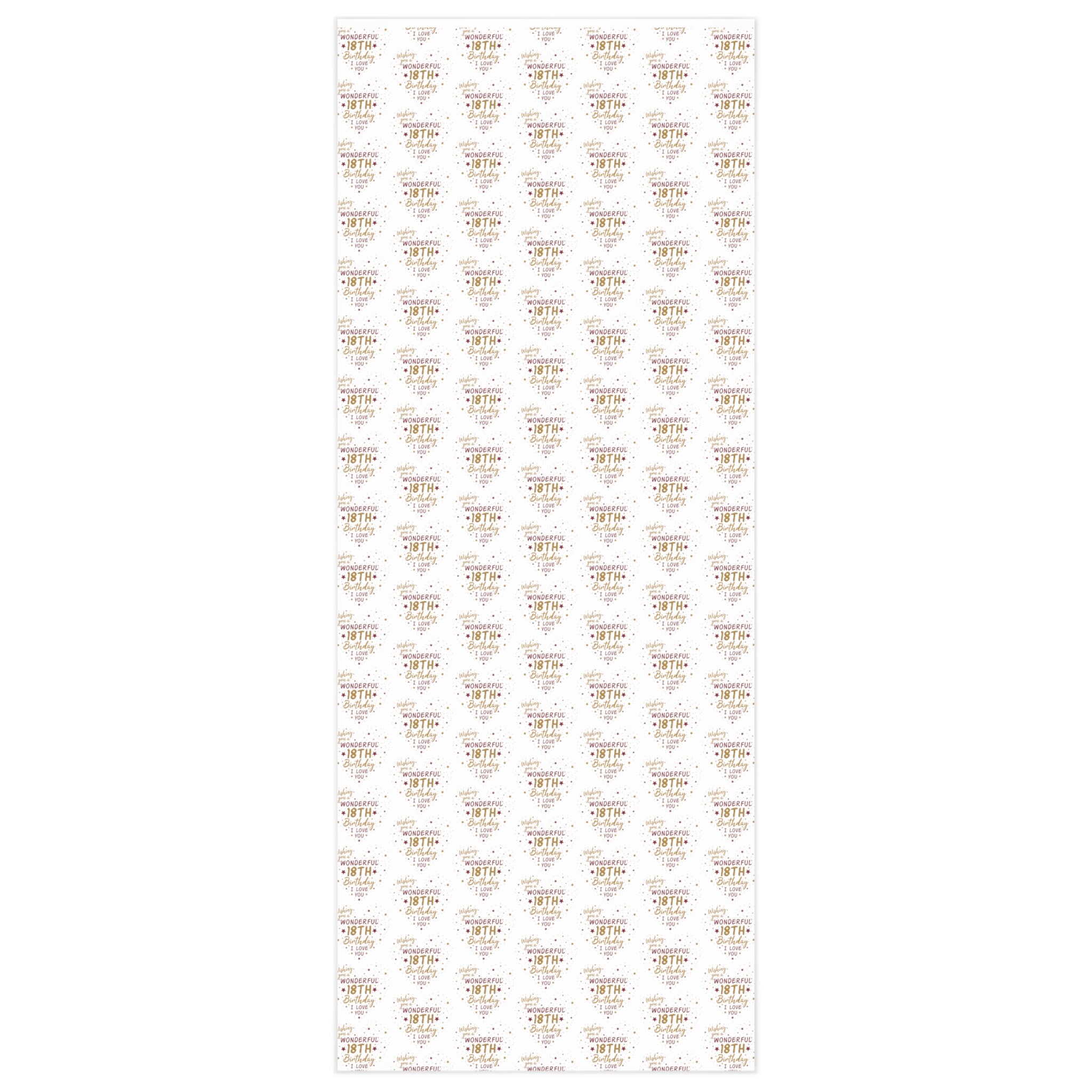 18 Year Old Gift Wrap, Teenager Birthday Gift Wrap, Birthday Gift Wrap ...