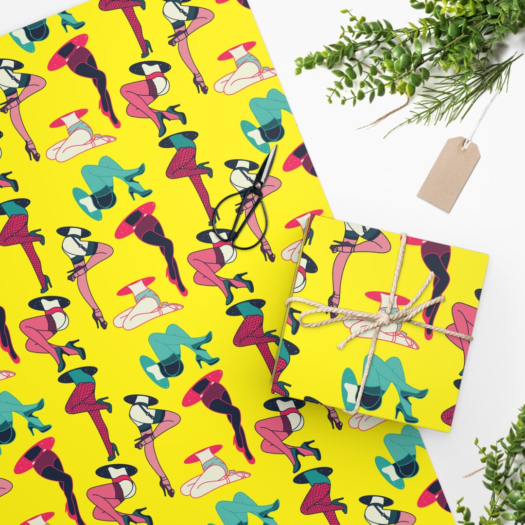 Sexy Wrapping Paper, Wedding Anniversary Gift Wrap, Bachelor Party Gift ...