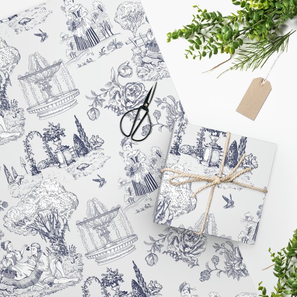 French Provincial Wrapping Paper - Etsy
