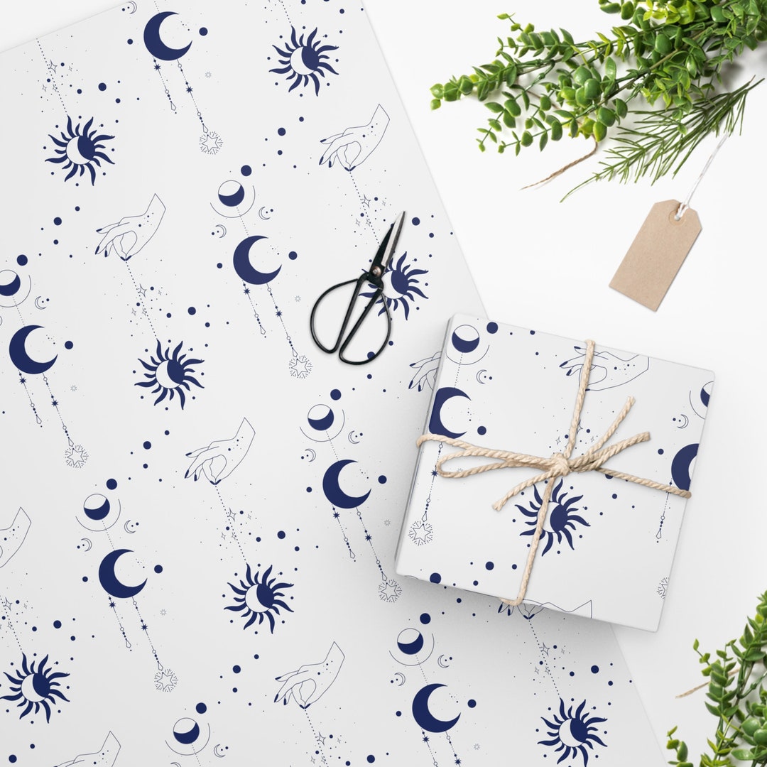 Zodiac Starry Sky Gift Wrap, Zodiac Wrapping Paper, Constellation Gift ...