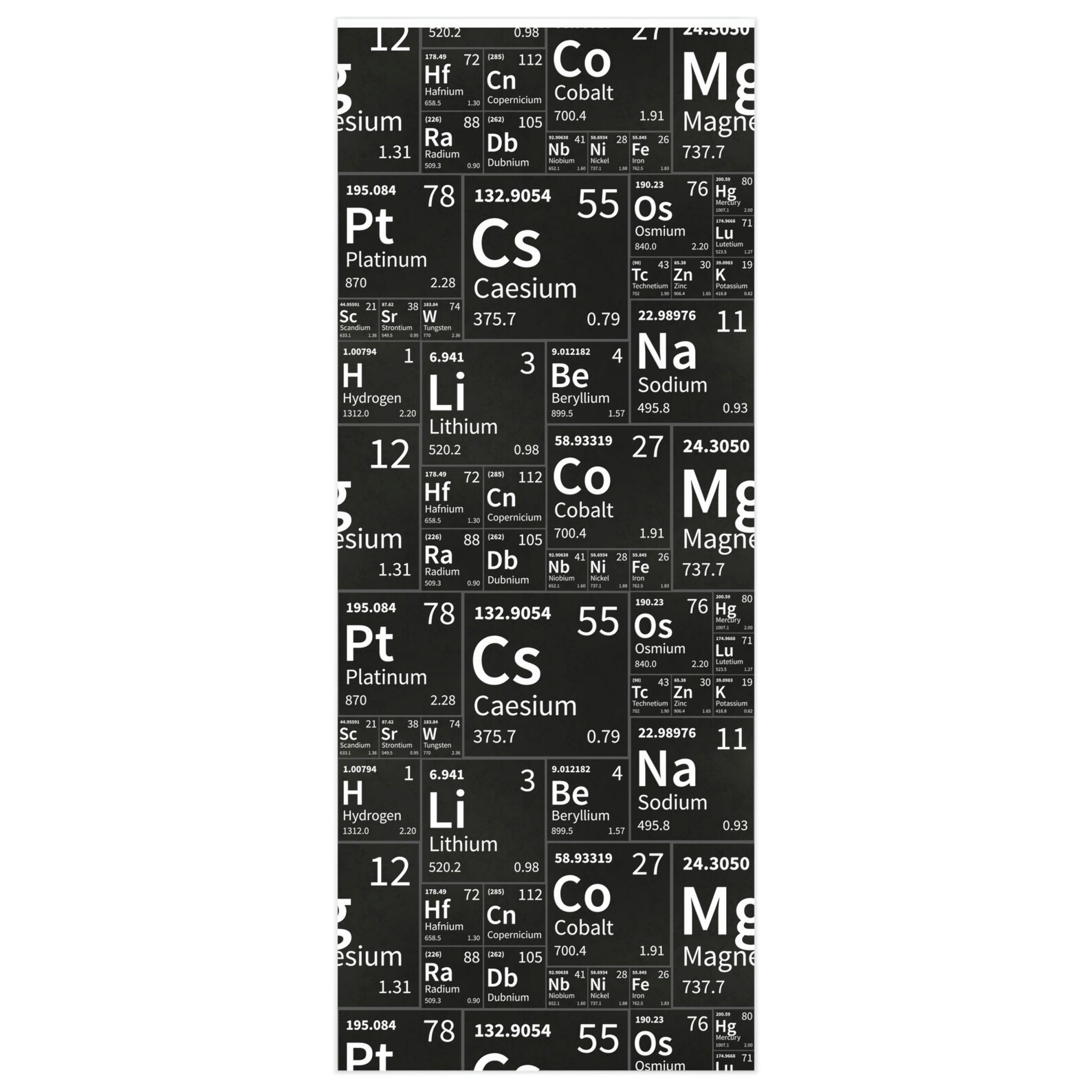 Periodic Table Wrapping Paper Scientist Gift Wrap Science - Etsy