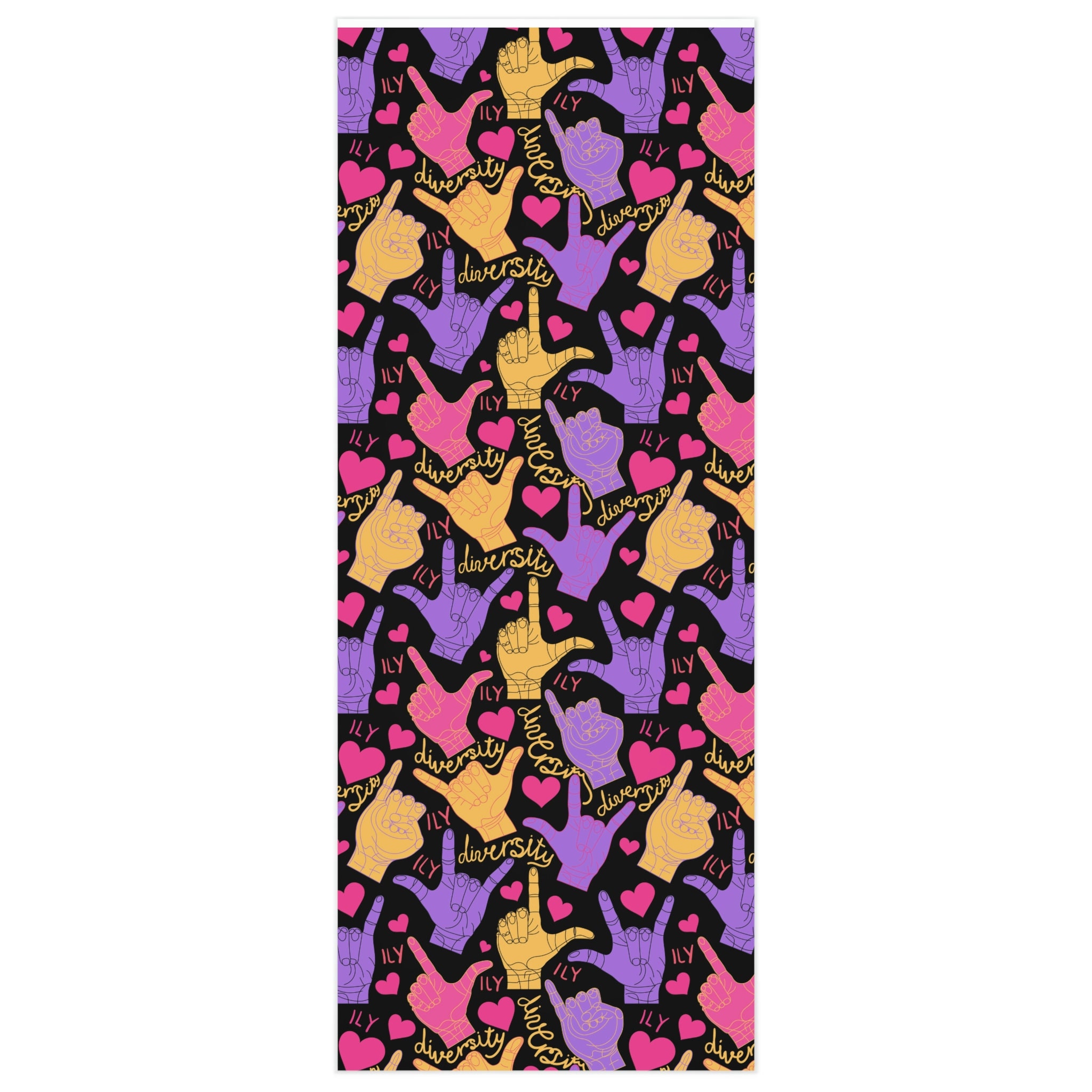 ASL Wrapping Paper, Fathers Day Wrapping Paper, Mothers Day Gift Wrap ...