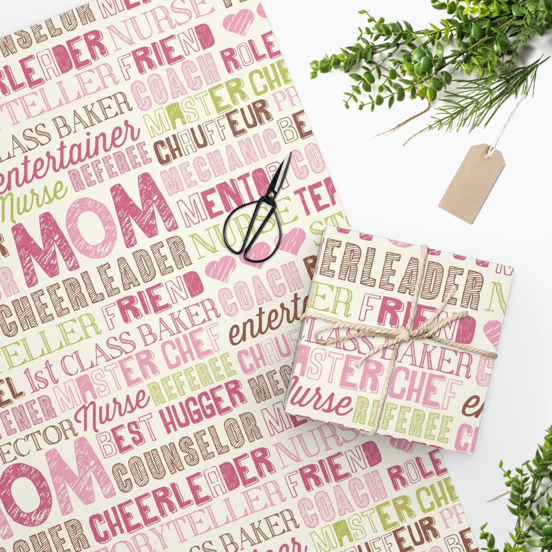 Mothers Day Wrapping Paper, Mothers Day Gift Wrap, Gift for Mom - Etsy