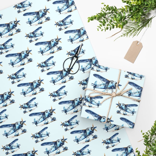 Airplane Wrap Paper - Etsy
