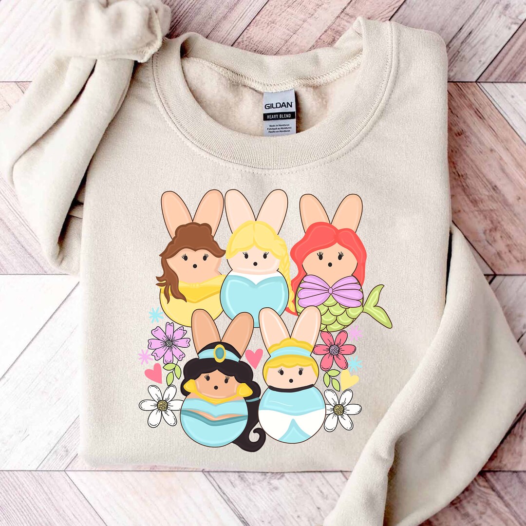 Easter Princess Girl Easter Peeps Shirt, Easter Princesses Shirt ...
