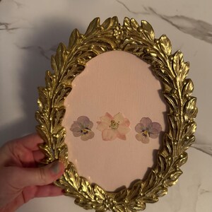 Gold Antique Old World Style Ornate Vintage Frame Pressed Flower Fine ...