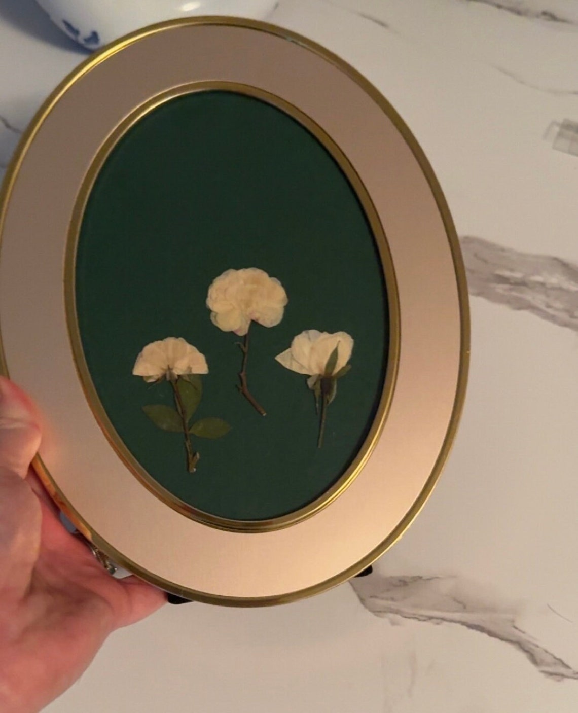 Antique Style Oval Ornate Vintage Frames Pressed Fruit Flower Art in ...