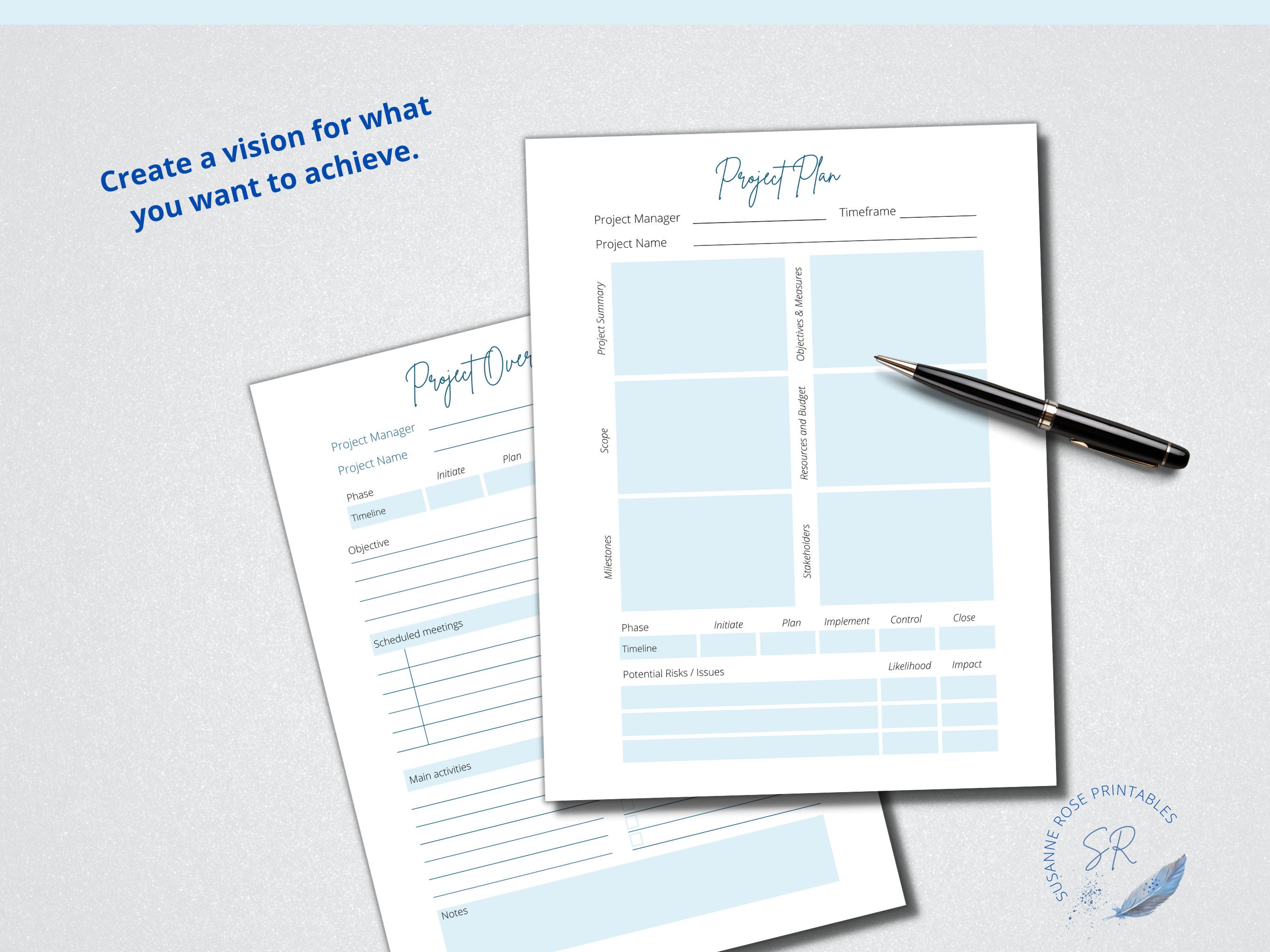 Project Planning Bundle,planning, Tracking,download, PDF Project ...