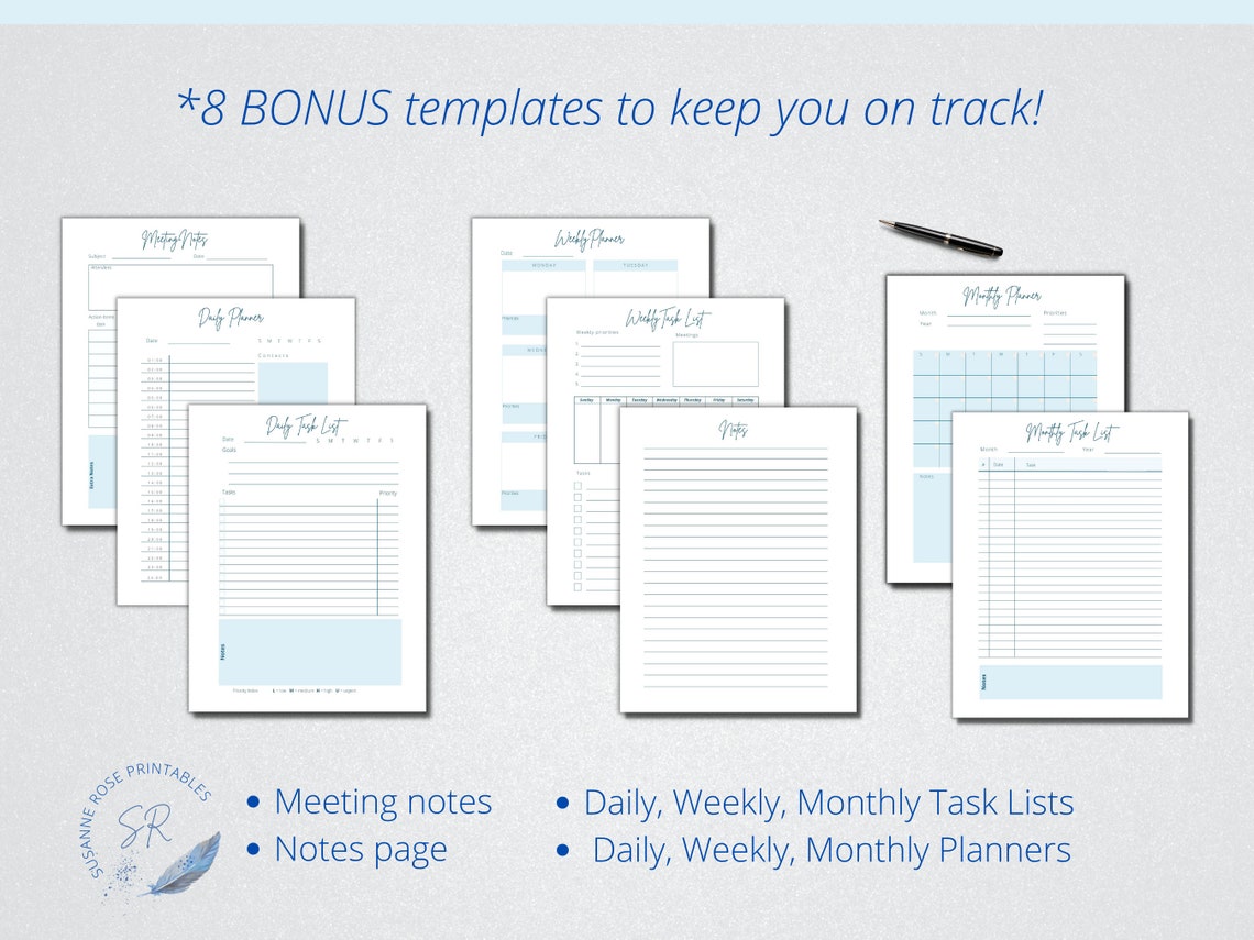 Project Planning Bundle,planning, Tracking,download, PDF Project ...