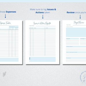 Project Planning Bundle,planning, Tracking,download, PDF Project ...