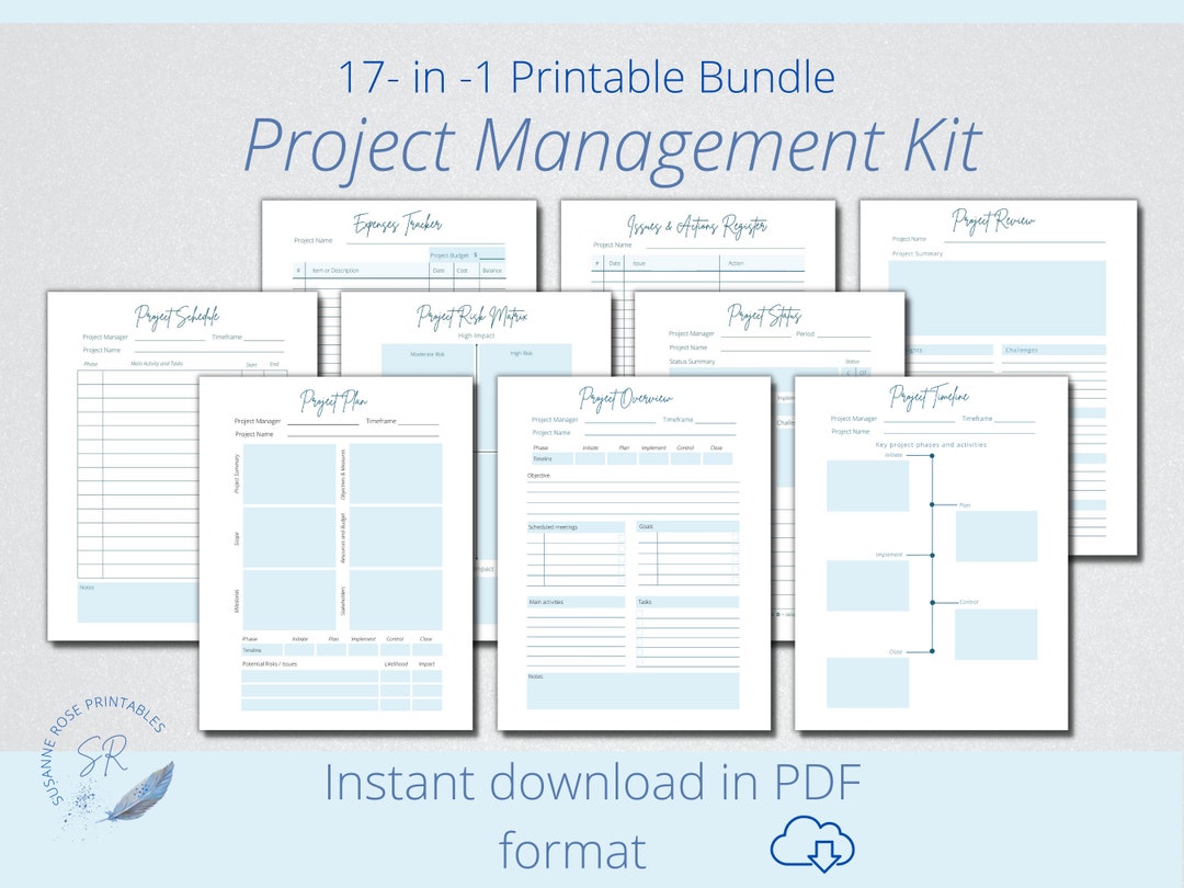 Project Planning Bundle,planning, Tracking,download, PDF Project ...