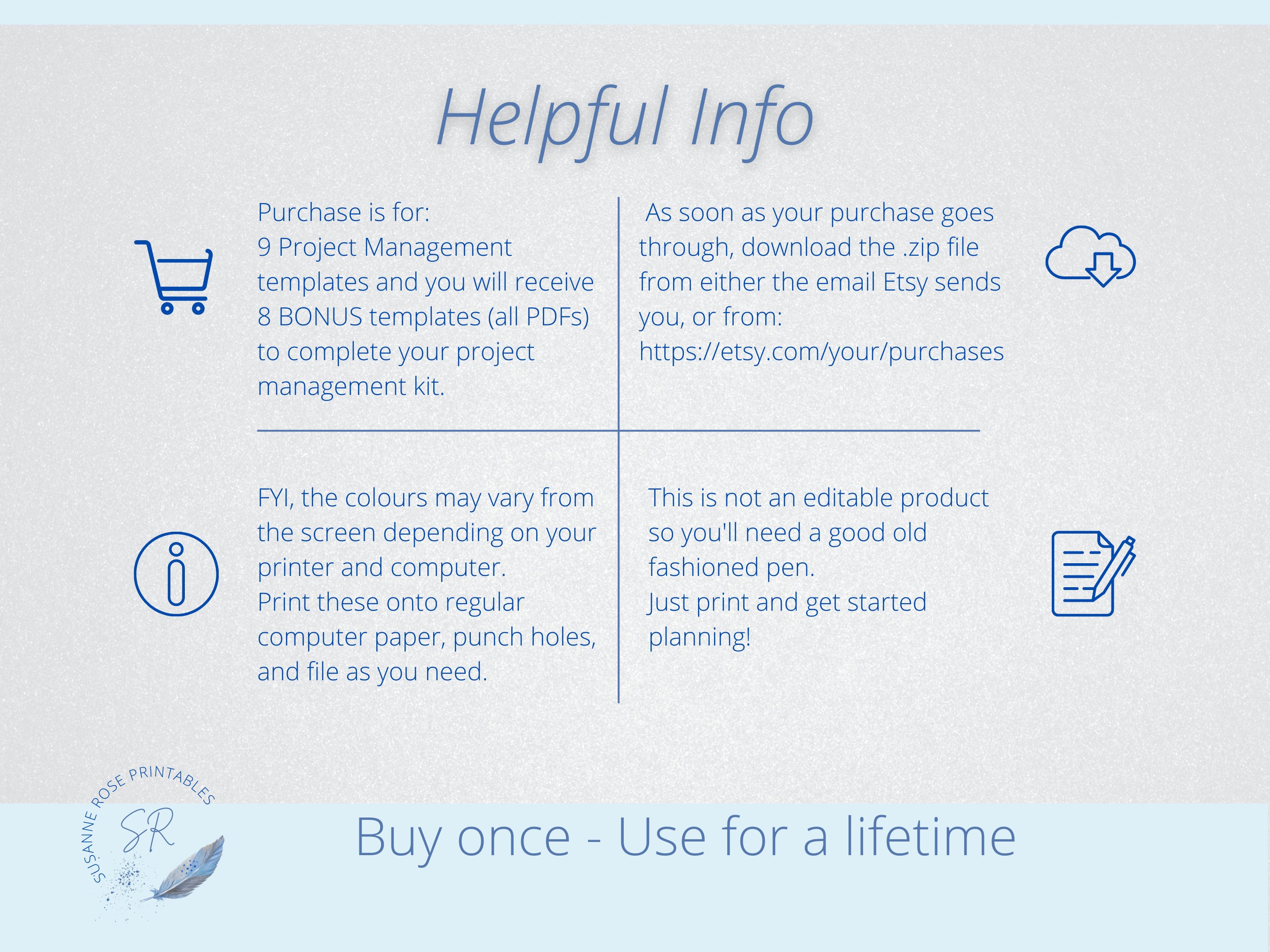 Project Planning Bundle,planning, Tracking,download, PDF Project ...
