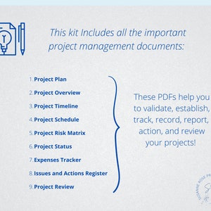 Project Planning Bundle,planning, Tracking,download, PDF Project ...
