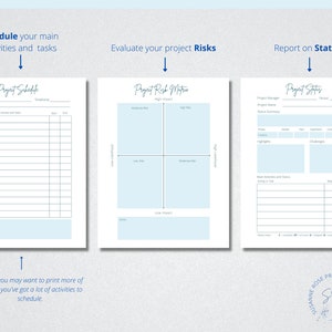 Project Planning Bundle,planning, Tracking,download, PDF Project ...