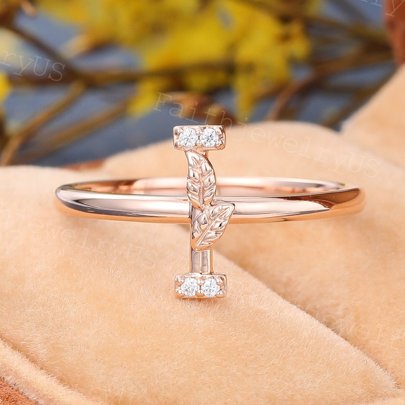 Custom Letter I Ring - Etsy