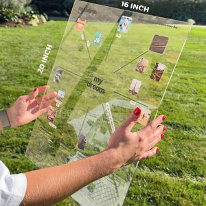 Dream Vision Map Board With Customized Stickers Kit on Acrylic Glass ...