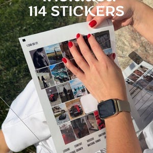 Dream Vision Map Board With Customized Stickers Kit on Acrylic Glass ...