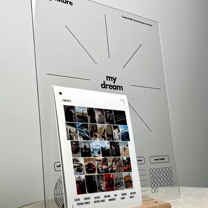 Dream Vision Map Board With Customized Stickers Kit on Acrylic Glass ...