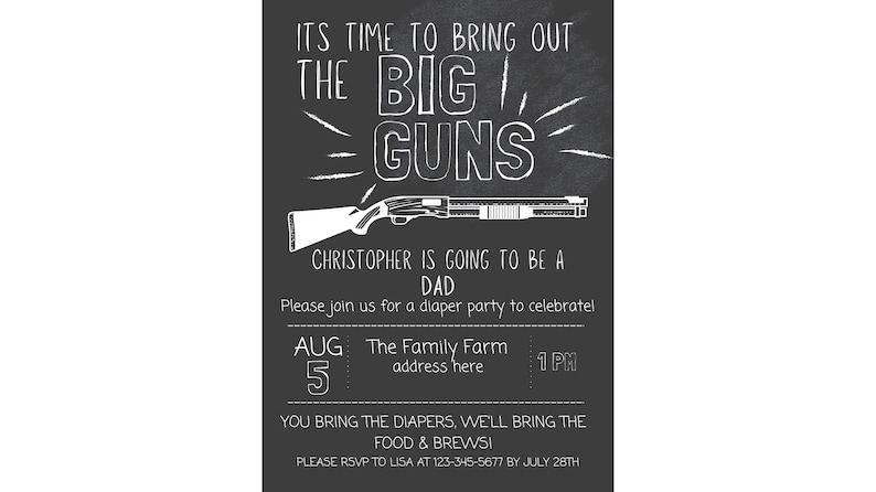 Trap Shooting Party Invitation Template (INSTANT DOWNLOAD) - Etsy