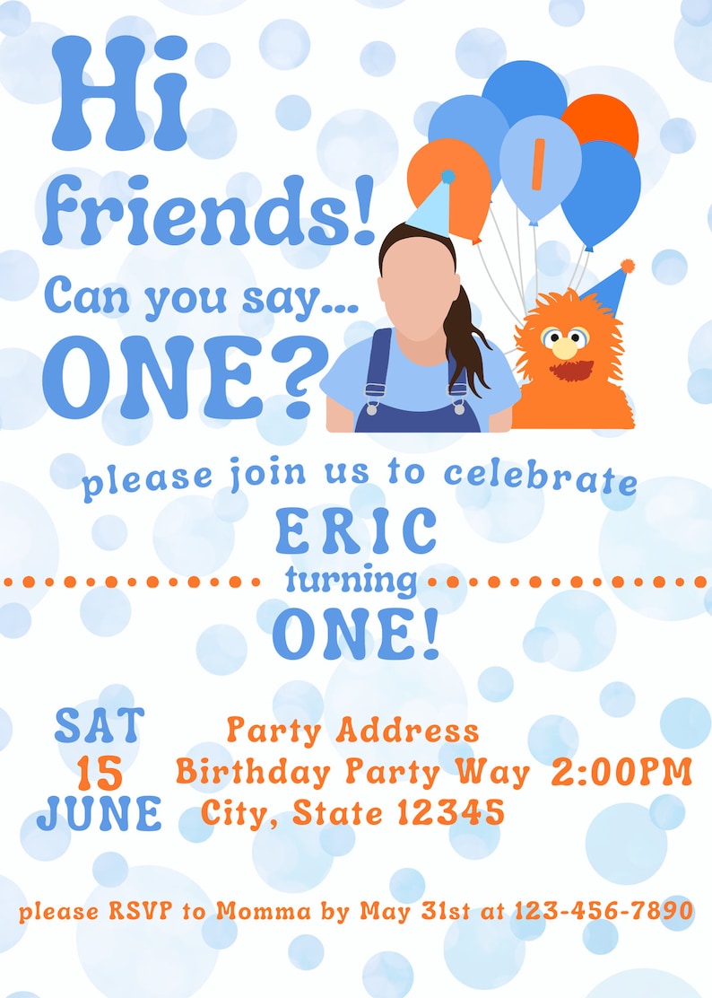 Ms Rachel Editable Birthday Invite, Can You Say ONE Birthday Printable ...