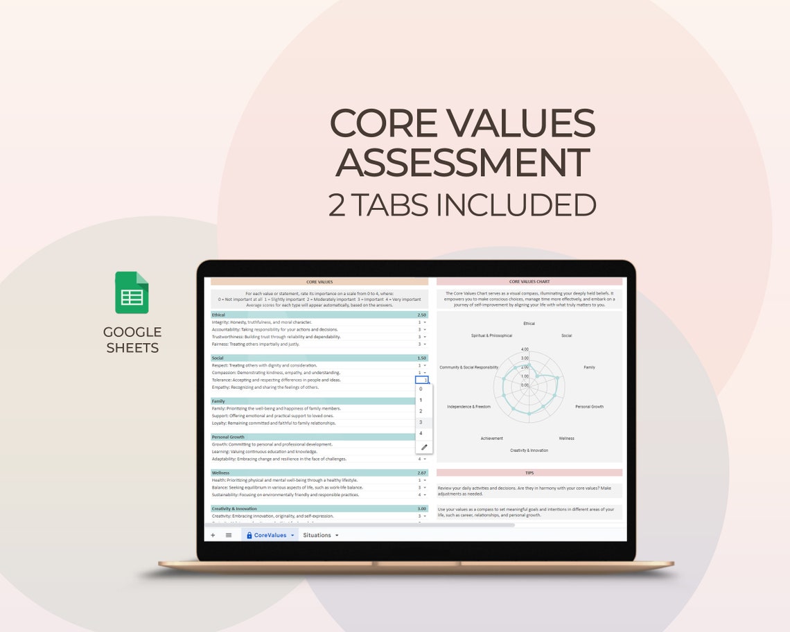 Core Values Assessment, Personal Values, Core Values Quiz, Core Values ...