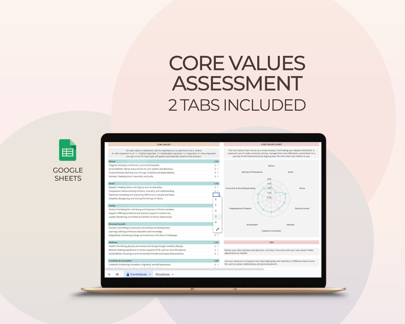 Core Values Assessment, Personal Values, Core Values Quiz, Core Values ...