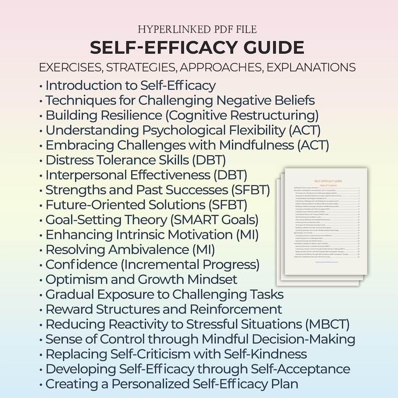 Self-efficacy Guide, Personal Efficacy, Self Effectiveness, Build Self Efficacy, Self-regulation ...