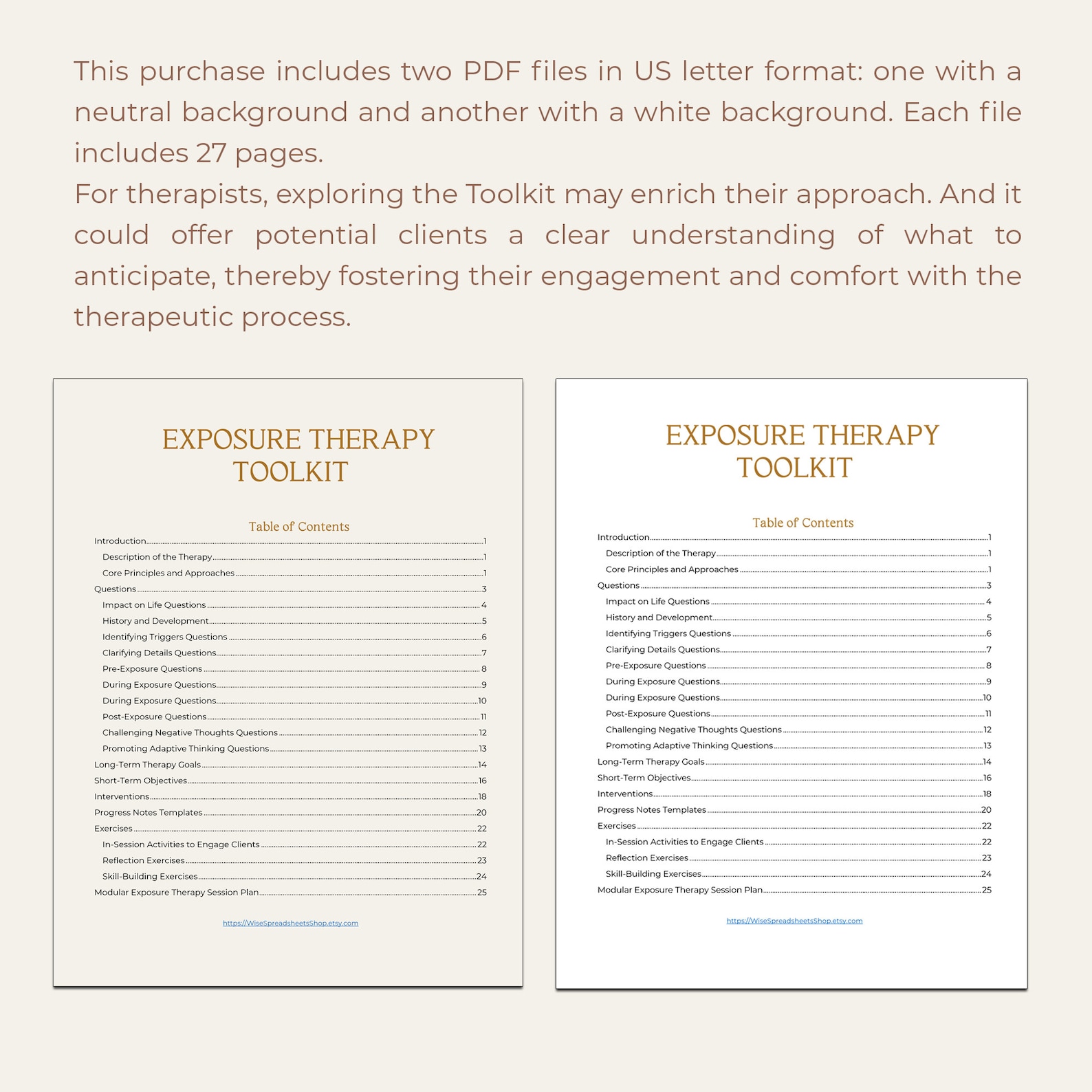 Exposure Therapy Questions Psychotherapy Guide Session Plan Exposure ...