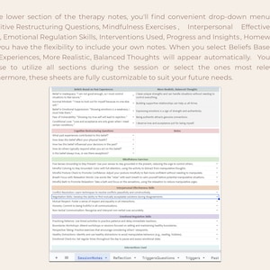 Manipulative Behavior Therapy Session Notes Template, CBT Therapy ...