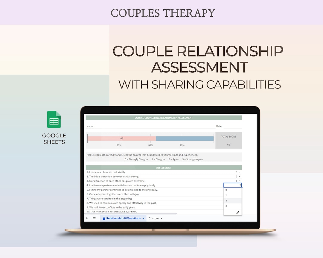 Couples Therapy Intake Questions Form for Counseling Sessions ...