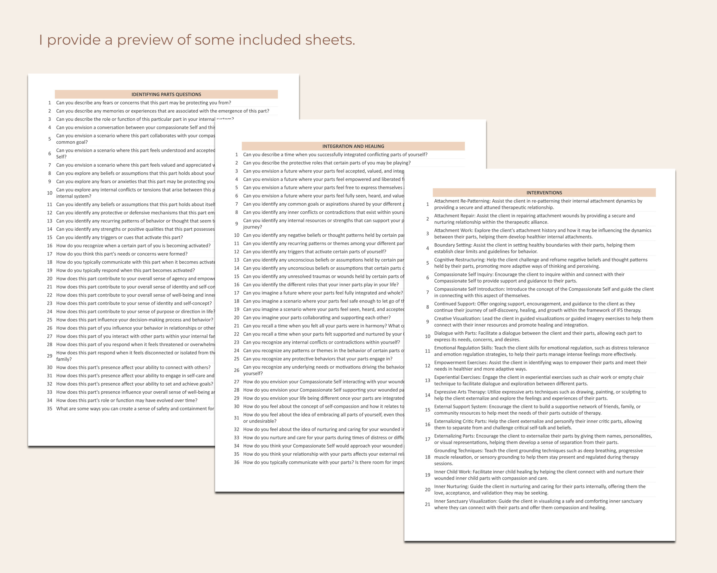 Internal Family Systems Therapy Notes, IFS Therapy, IFS Psychotherapy ...