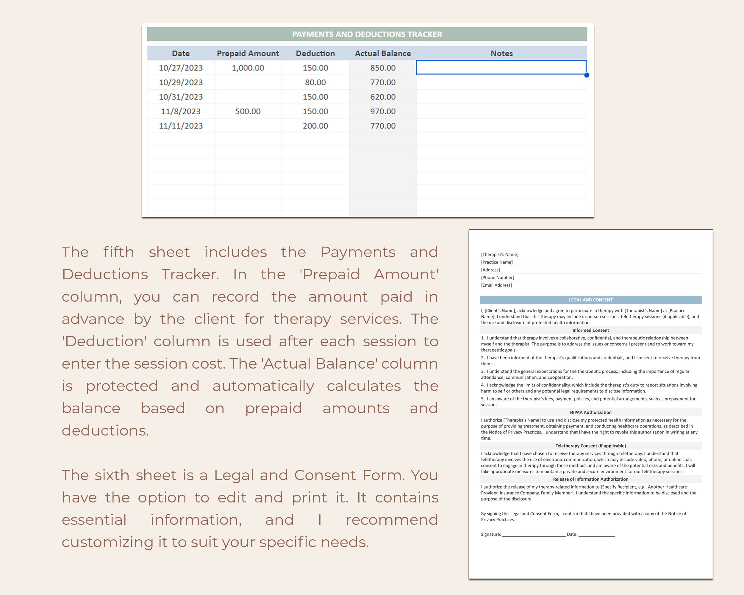 Therapy Caseload Planner, Psychology Planner, Therapy Template ...