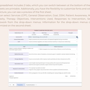 PMHNP Template Charting Spreadsheet Mental Health Notes Therapy ...