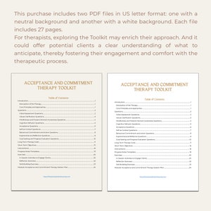 ACT Therapy Questions, Acceptance and Commitment Psychotherapy Guide, ACT Therapy Session Plan ...