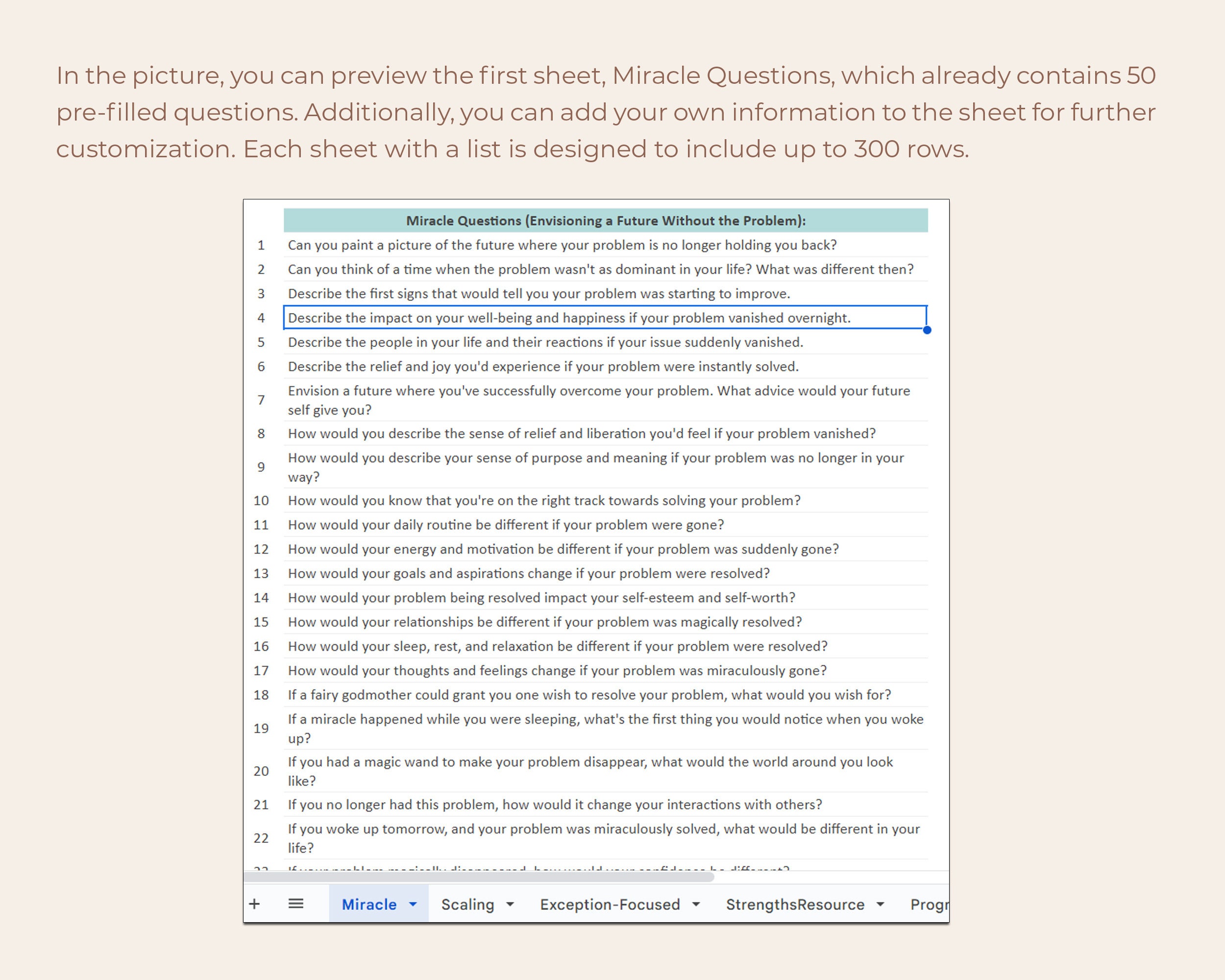 SFBT Therapy Notes Template, Solution-focused Brief Therapy Session ...