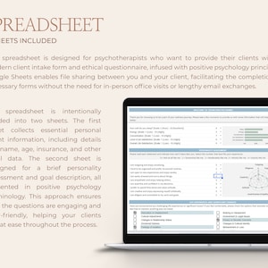 Narrative Therapy Client Intake Form for Therapists Organizing ...