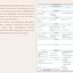 Case Formulation, Therapist Templates, Therapist, Psychology Therapy ...