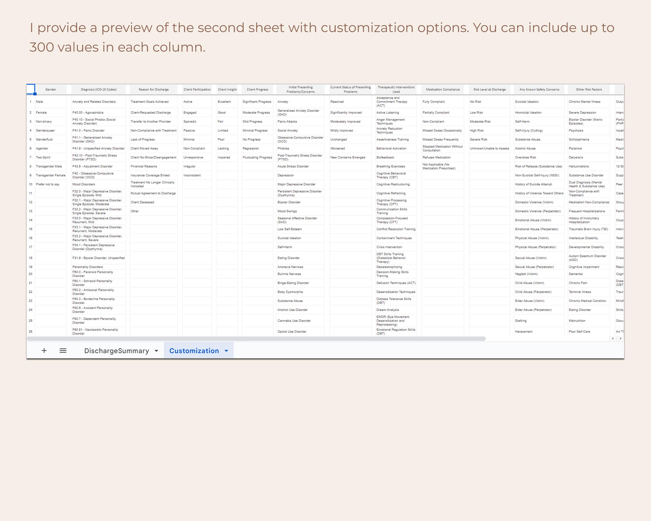 Therapist Discharge Note, Discharge Summary Note, Therapist Templates ...