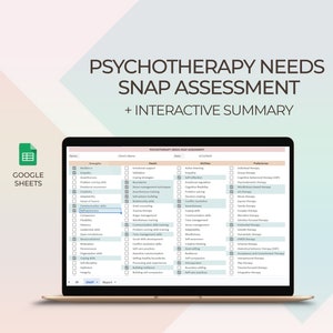 SNAP Assessment Template, Counseling Snap Assessment, Mental Health ...