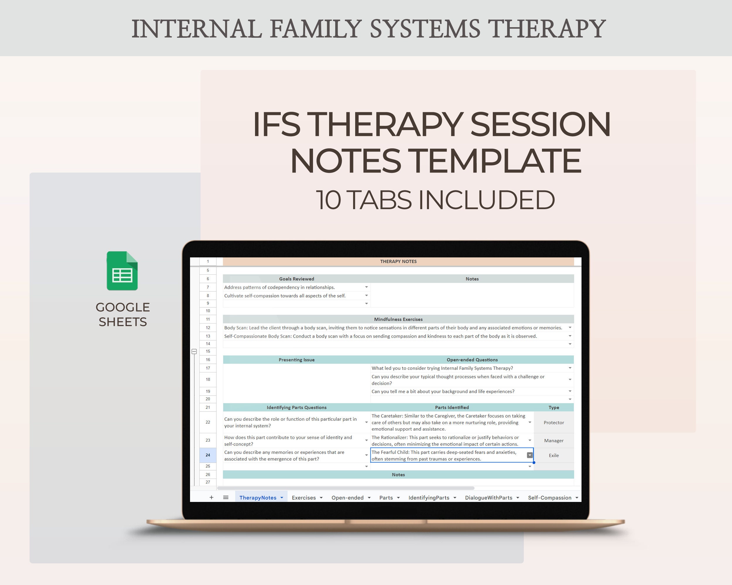 Internal Family Systems Therapy Notes, IFS Therapy, IFS Psychotherapy ...