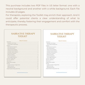 Narrative Therapy Questions Psychotherapy Guide Session Plan Narrative ...