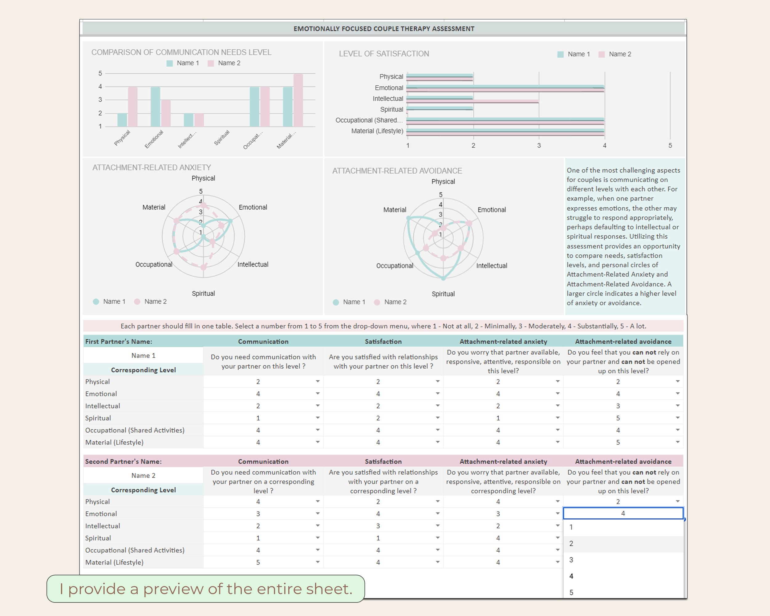 Emotionally Focused Therapy Assessment EFT for Couples Attachment ...