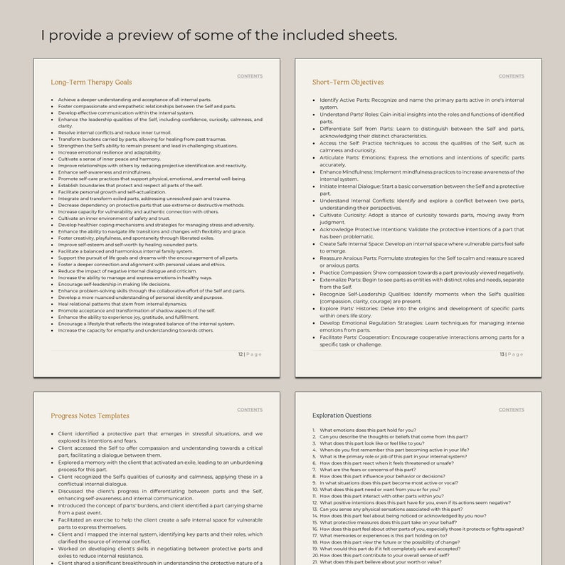 IFS Therapy Questions, Internal Family Systems Psychotherapy Guide, IFS ...